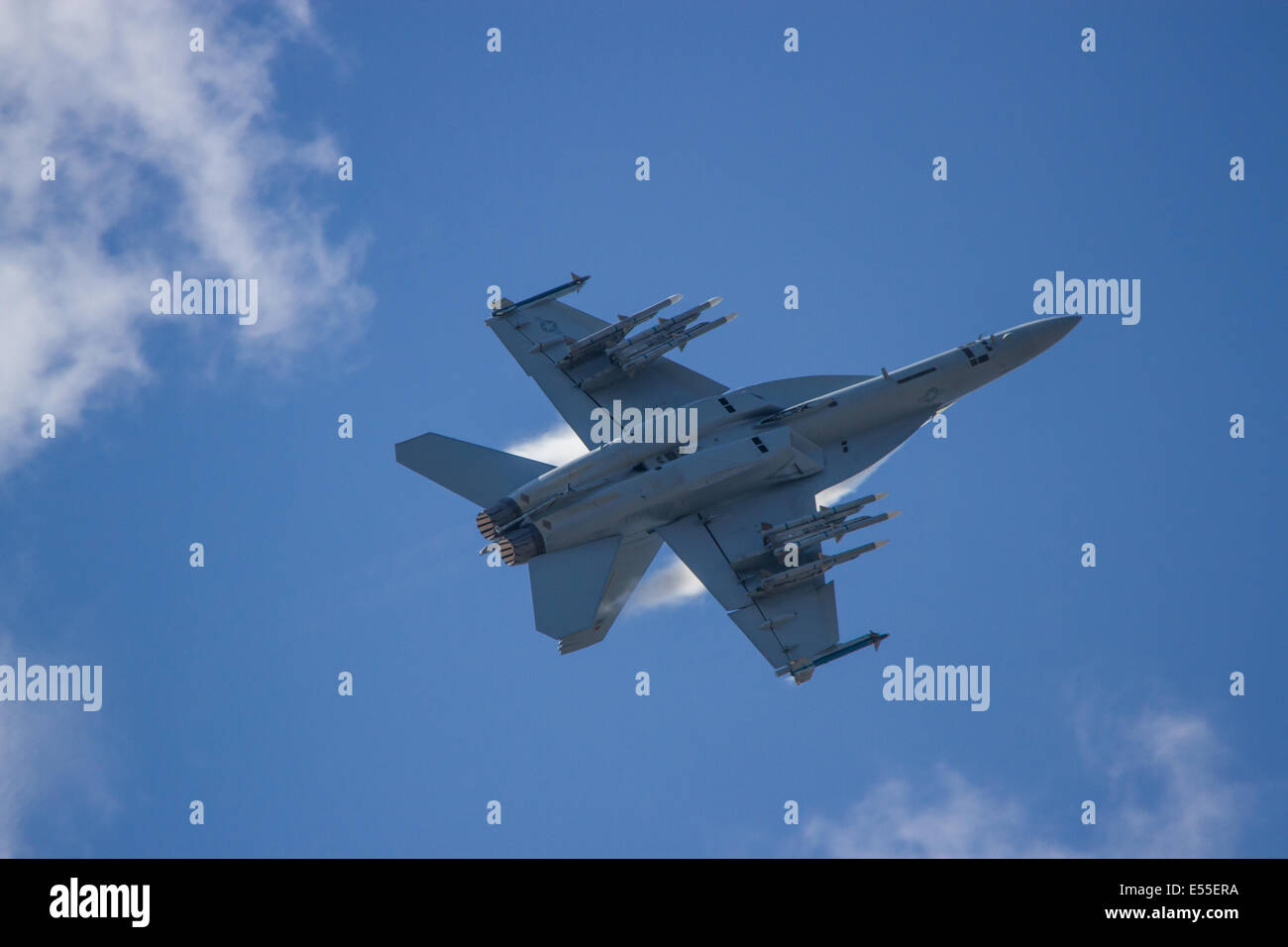 The Boeing F/A-18 E/F Super Hornet displayed its capabilities at the ...