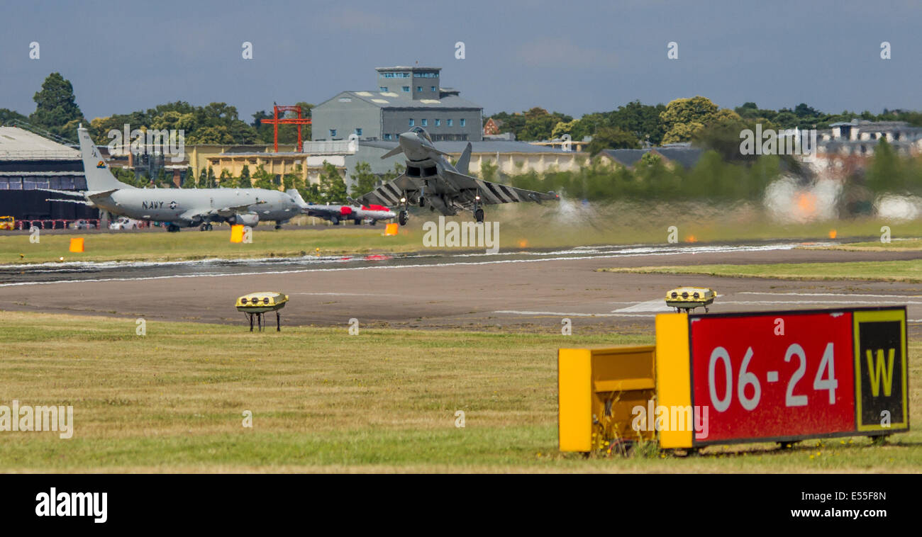 The RAF Eurofighter Typhoon showcased its capabilities at the 2014 ...
