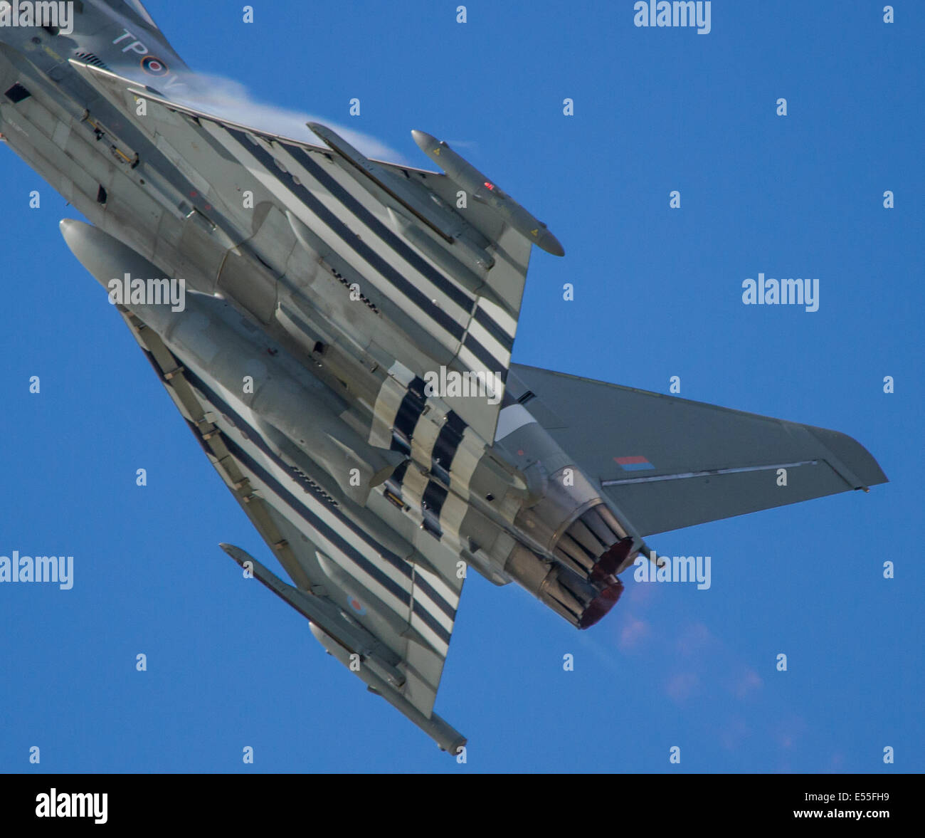 The RAF Eurofighter Typhoon, displayed at the Farnborough International ...