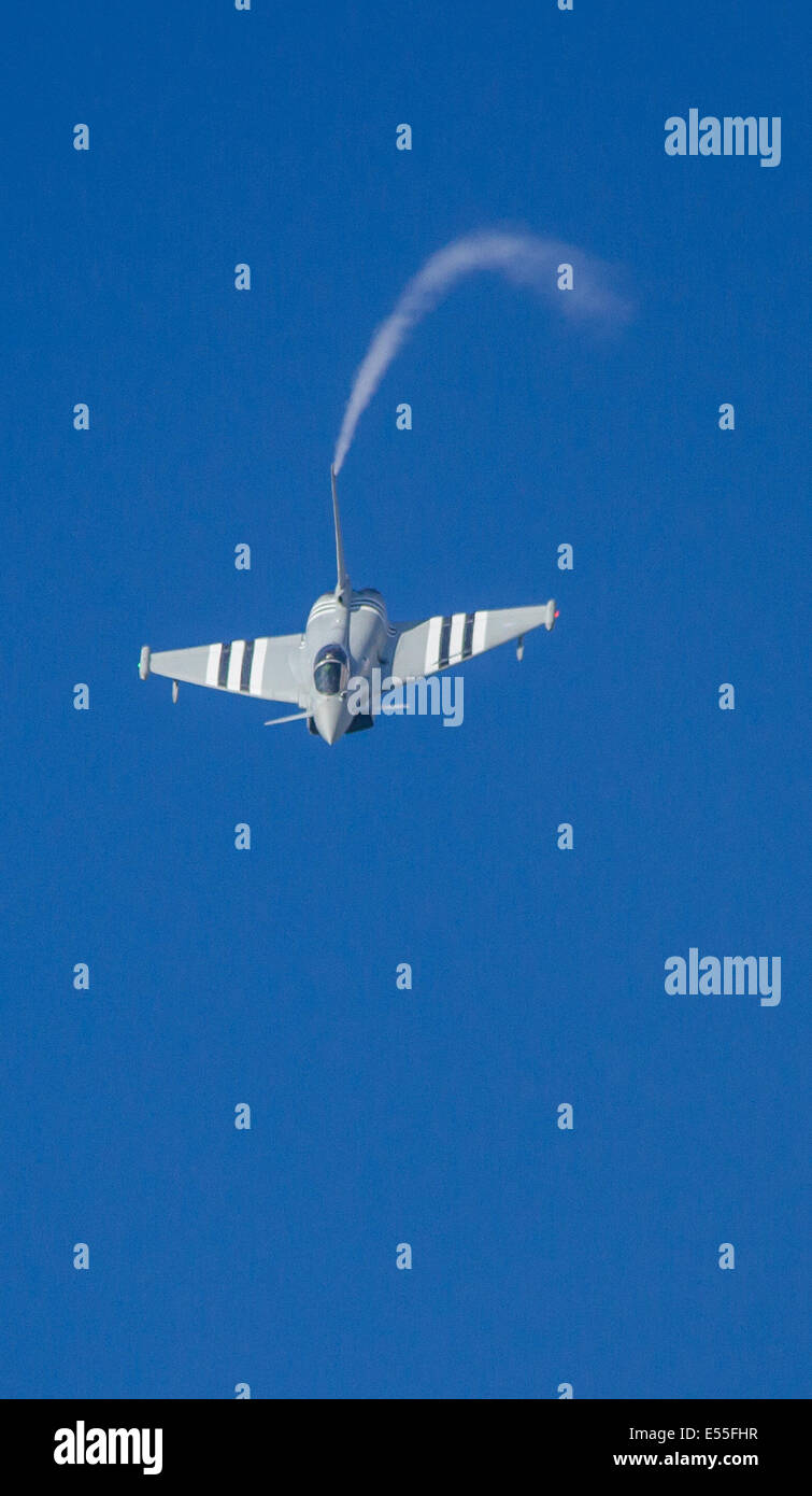 The RAF Eurofighter Typhoon was showcased at the Farnborough ...