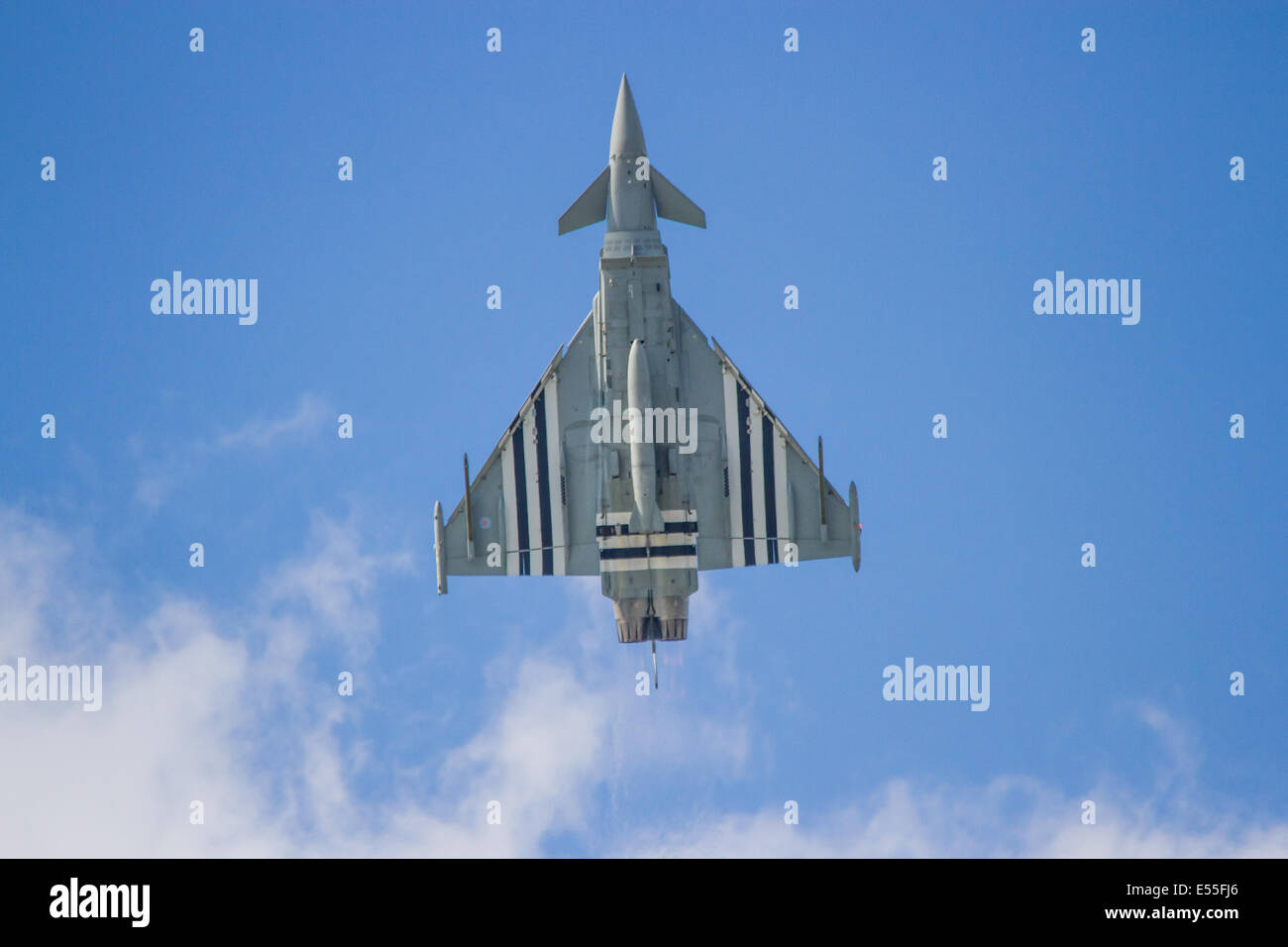 The RAF Eurofighter Typhoon was displayed at the Farnborough ...