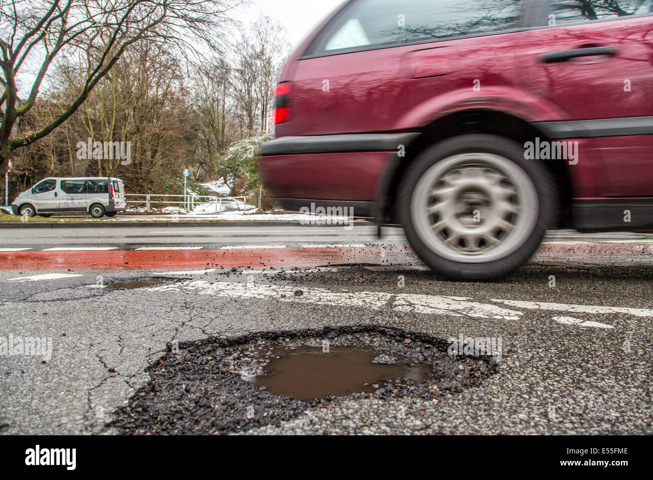 Highway with potholes hi-res stock photography and images - Alamy