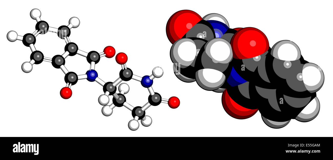 Thalidomide teratogenic drug molecule hi-res stock photography and ...