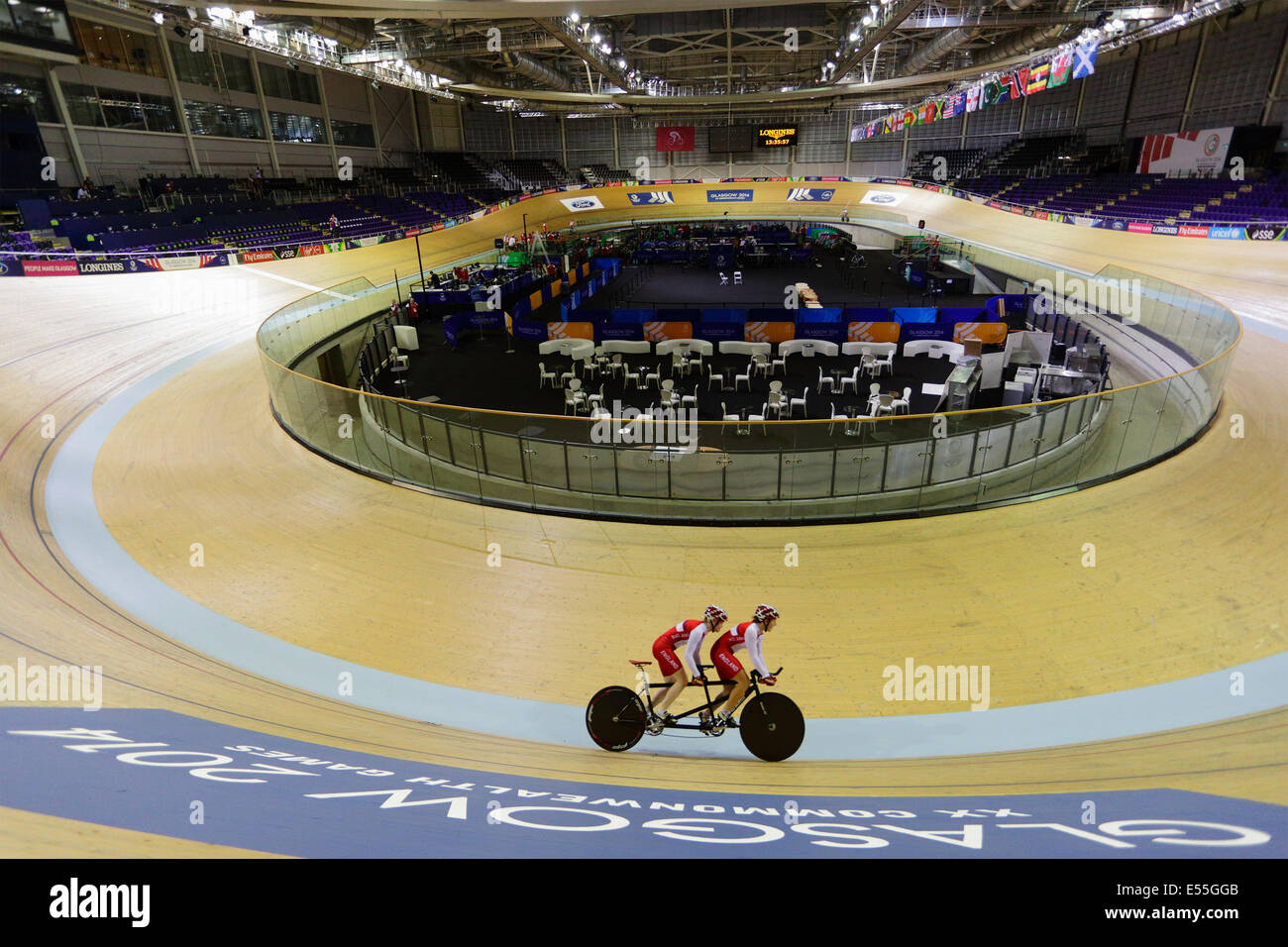Emirates Arena, Glasgow, Scotland, UK, Monday, 21st July, 2014. Team ...
