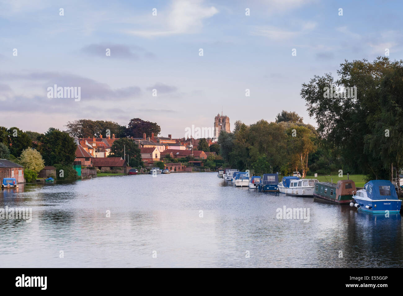 Beccles, Suffolk, UK. 21st July, 2014.The town of Beccles on the ...