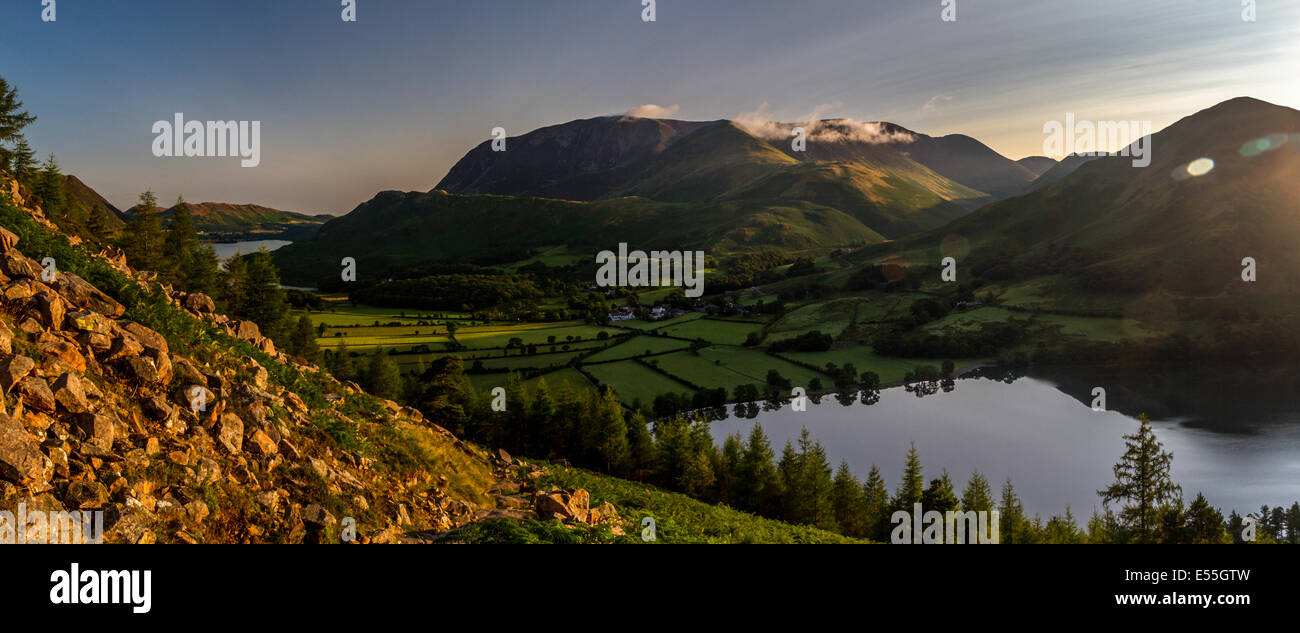 Buttermere lake district map hi-res stock photography and images - Alamy