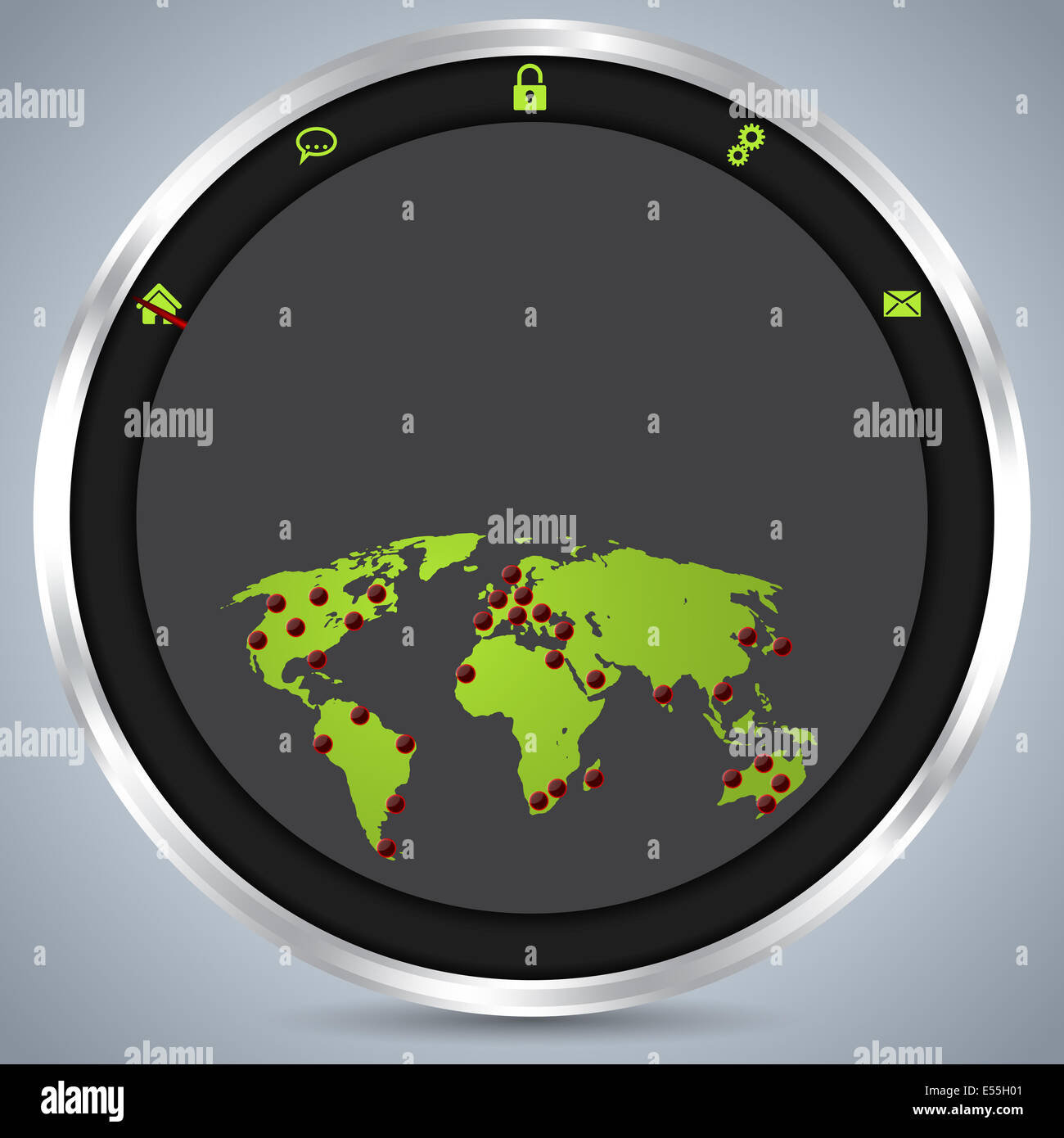 Metallic map hi-res stock photography and images - Alamy