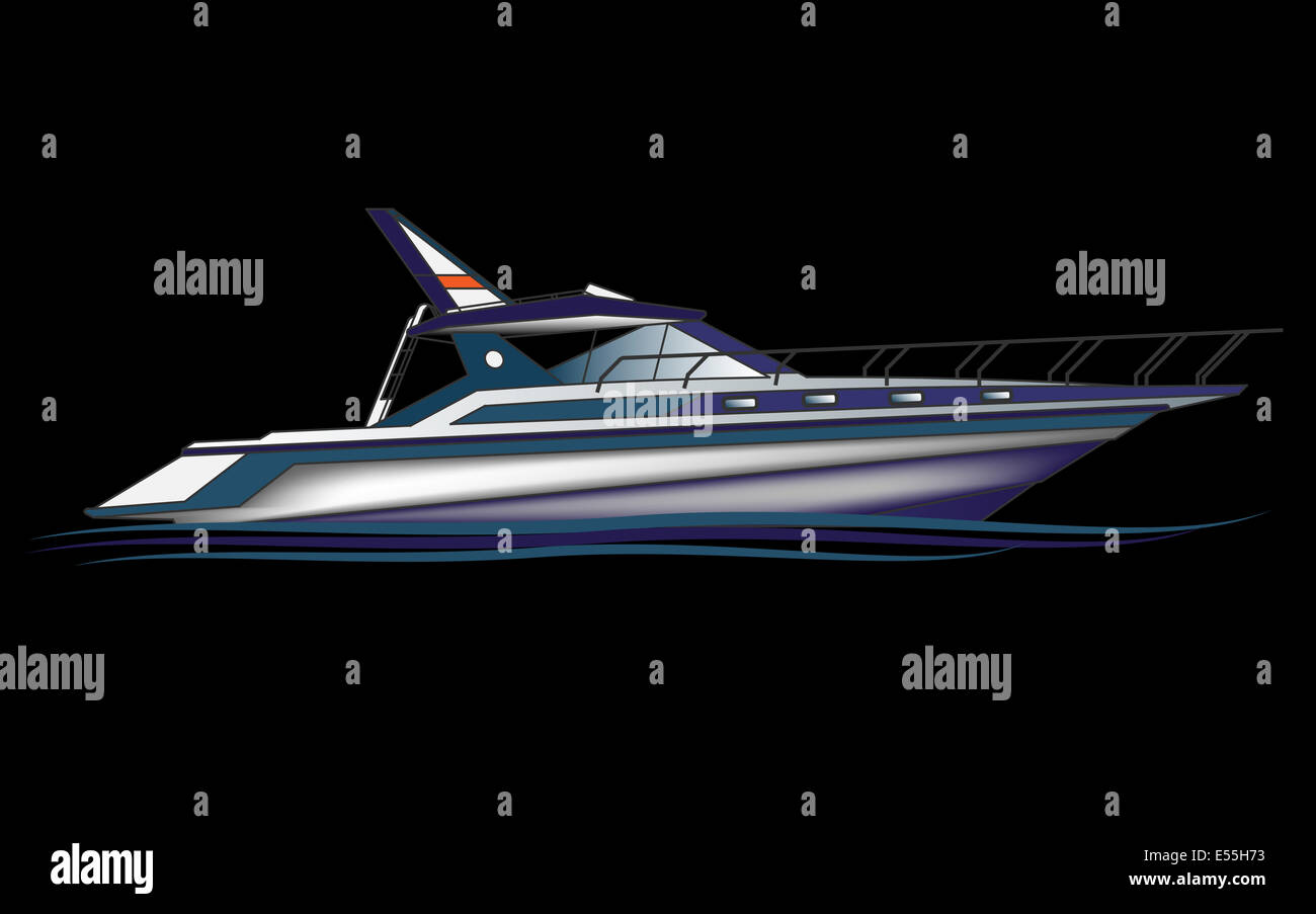 Luxury Yacht , vector Stock Photo - Alamy