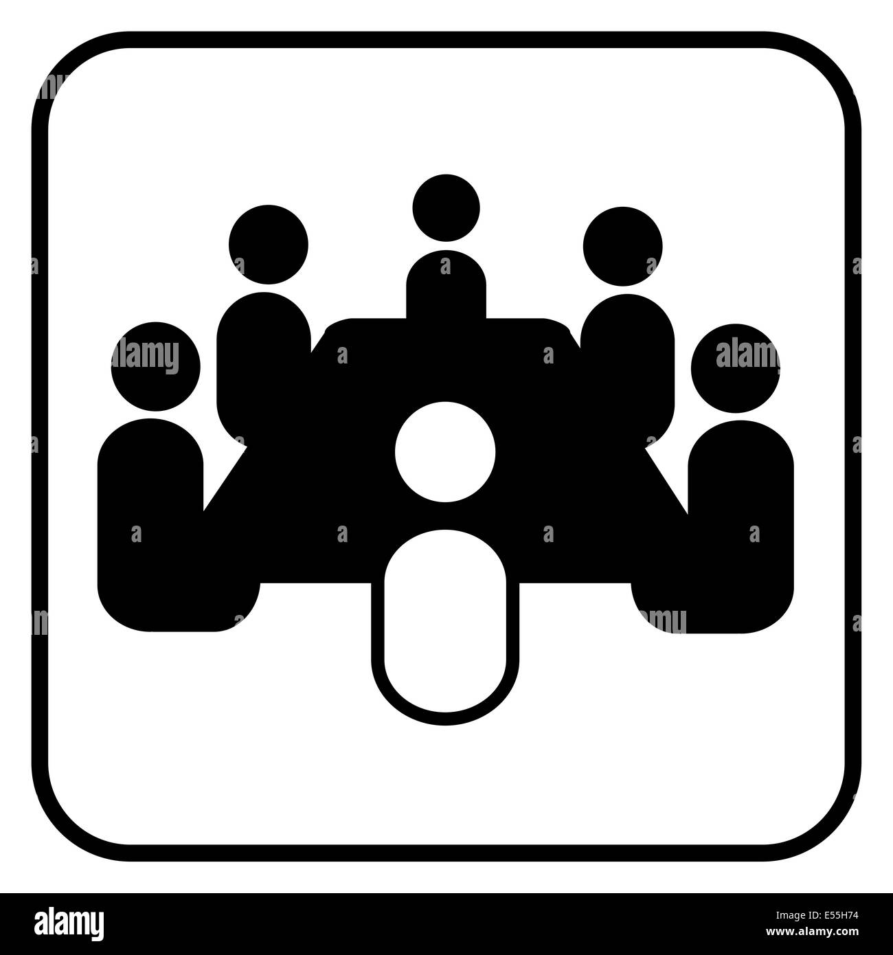 Teamwork Meeting Pictogram Icon Vector Cut Out Stock Images & Pictures ...
