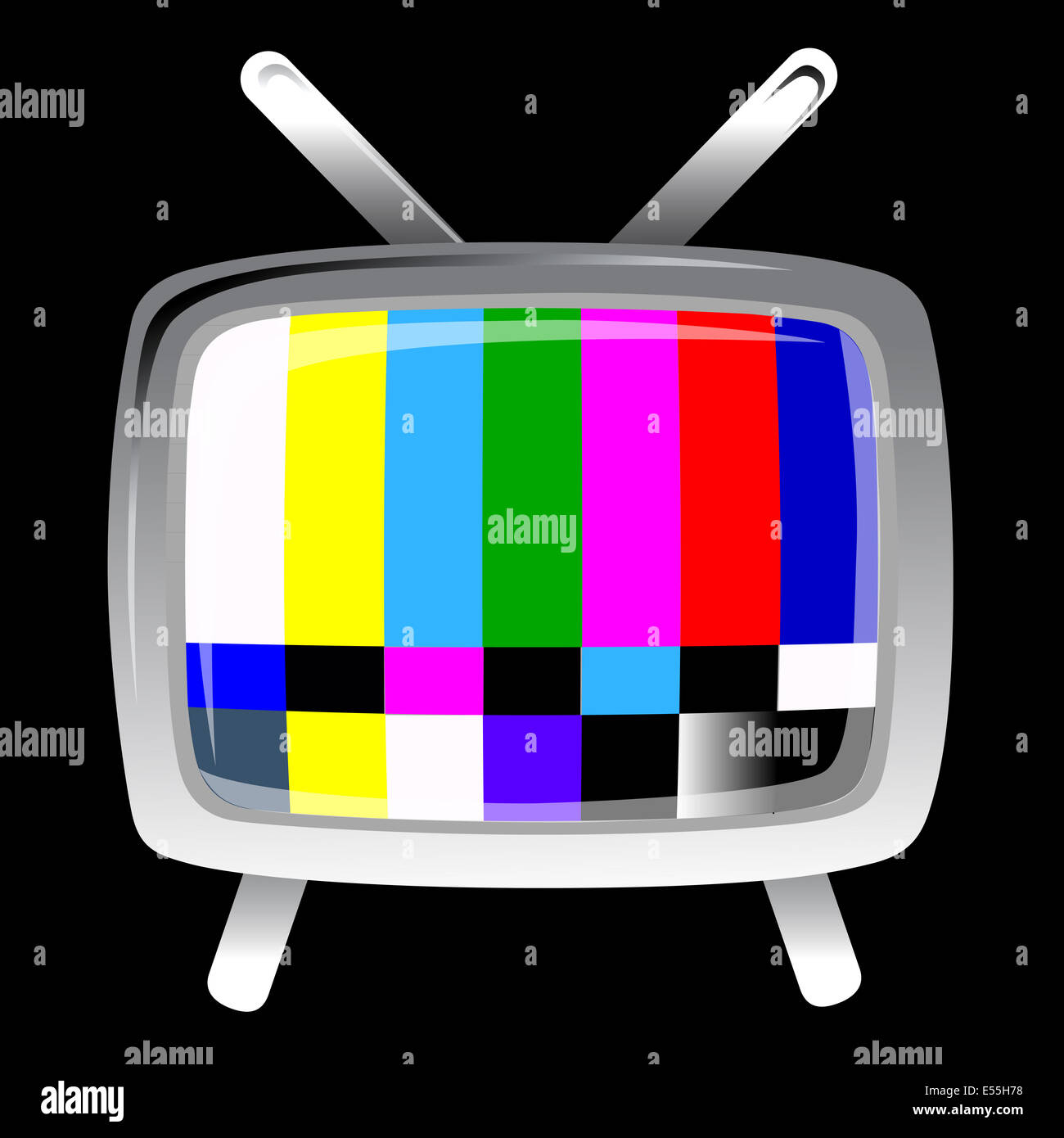 tv - NTSC signal , VECTOR Stock Photo - Alamy