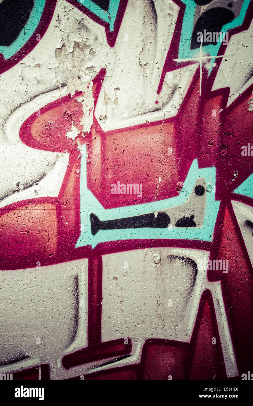 Graffiti wall. Urban art grunge background. hip hop texture Stock Photo ...