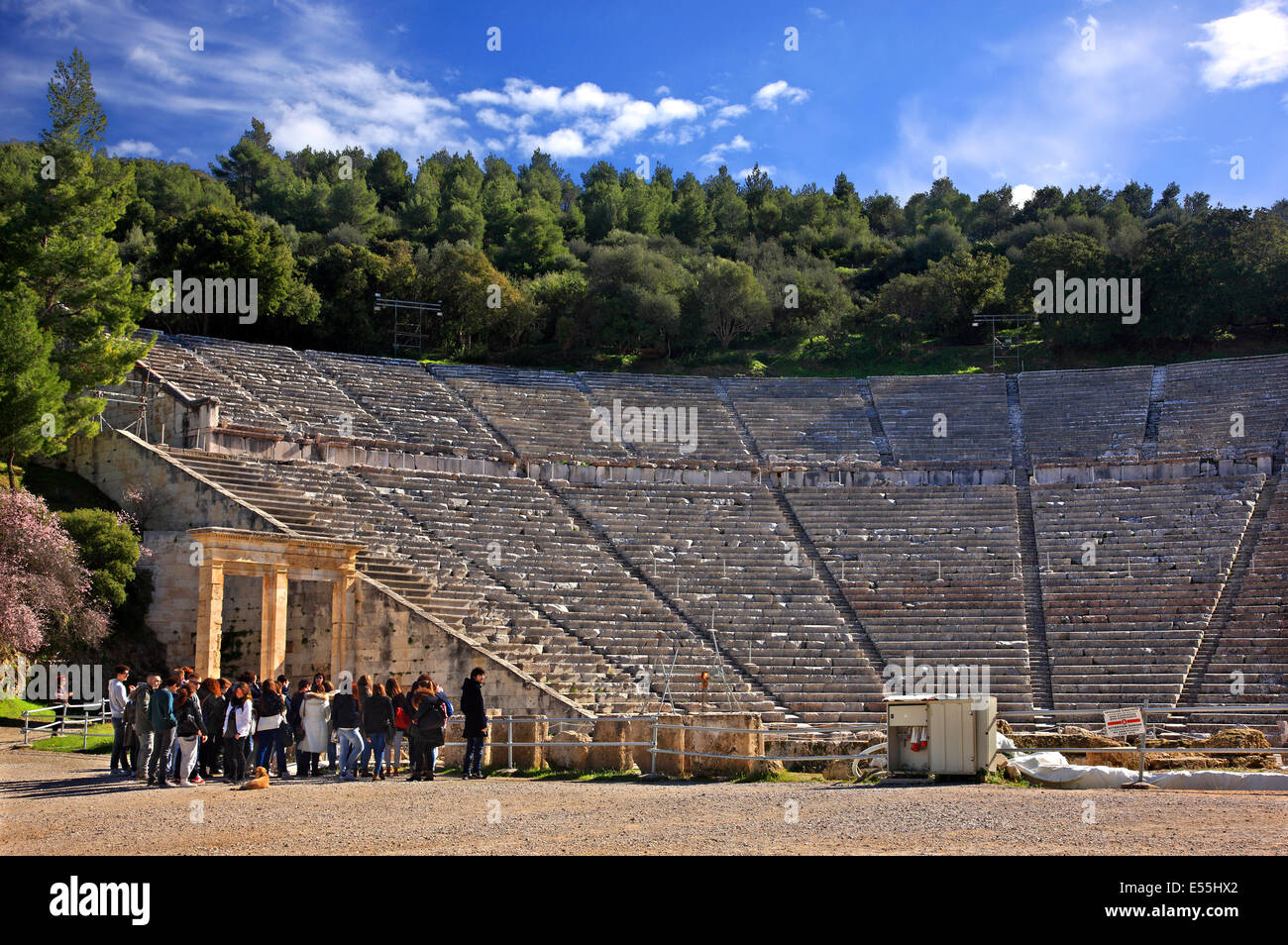 The ancient theater of Epidavros (Epidaurus), Argolida (Argolis ...