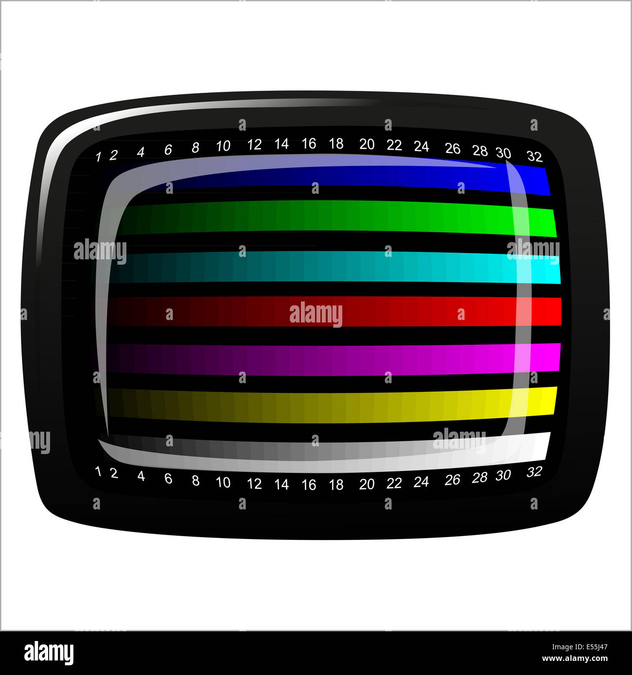 tv - NTSC signal , VECTOR Stock Photo - Alamy