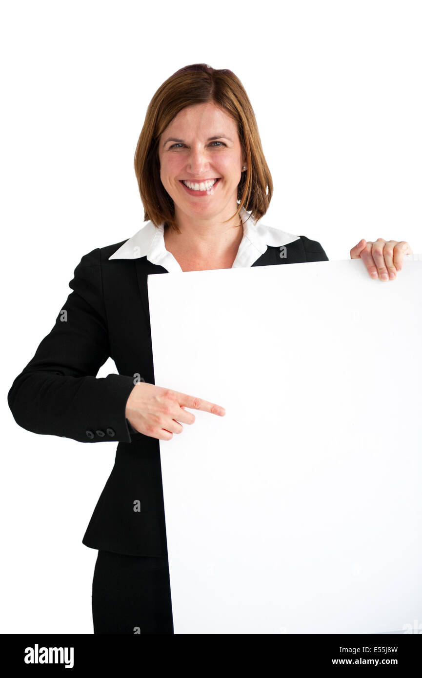 Person holding a blank sign hi-res stock photography and images - Alamy