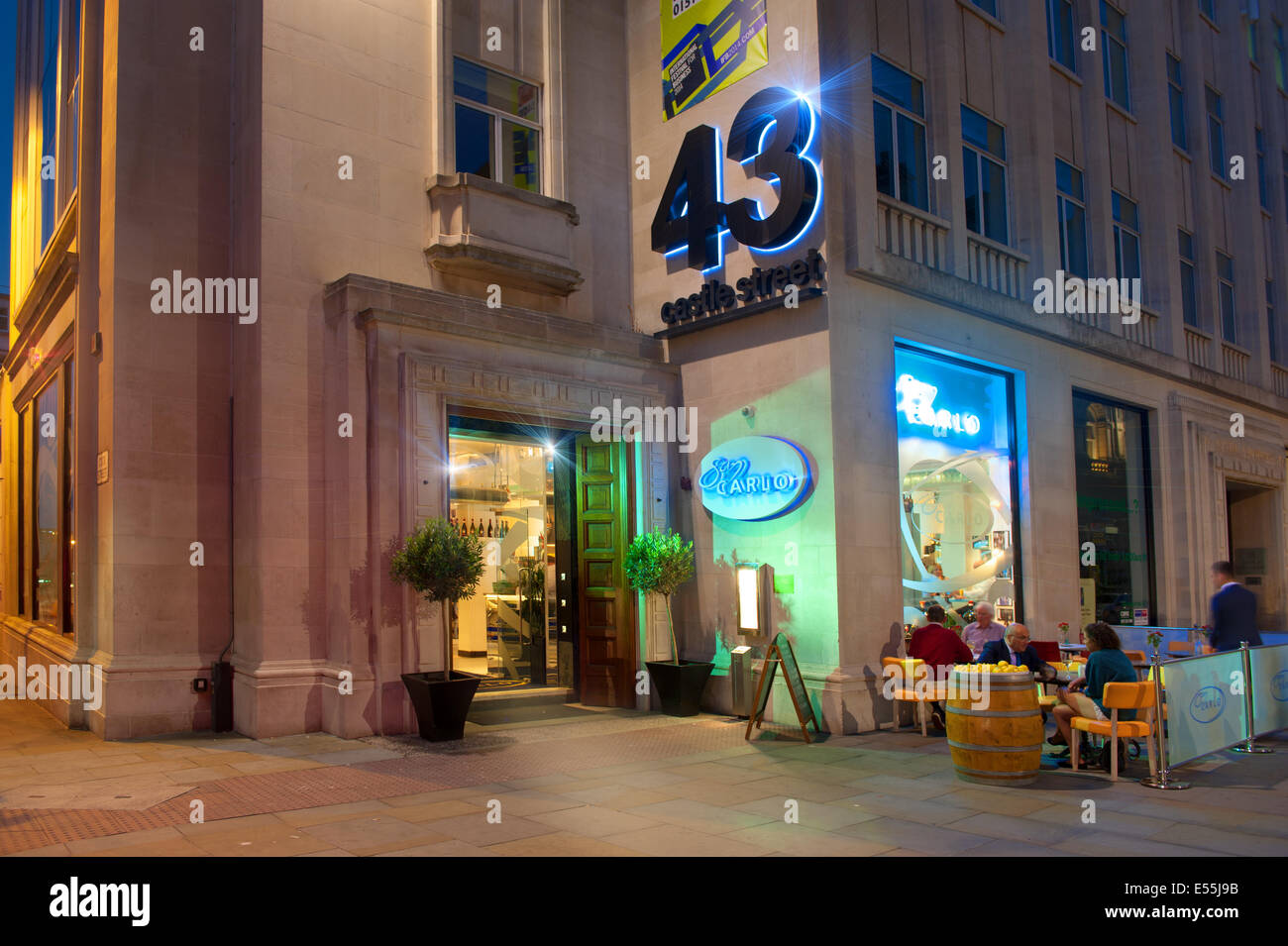 san carlos liverpool restaurant castle street Stock Photo - Alamy