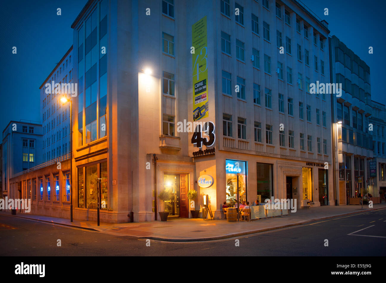 san carlos liverpool restaurant castle street Stock Photo - Alamy