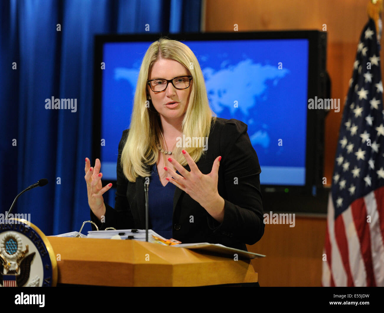 Washington, DC, USA. 21st July, 2014. U.S. State Department spokeswoman ...
