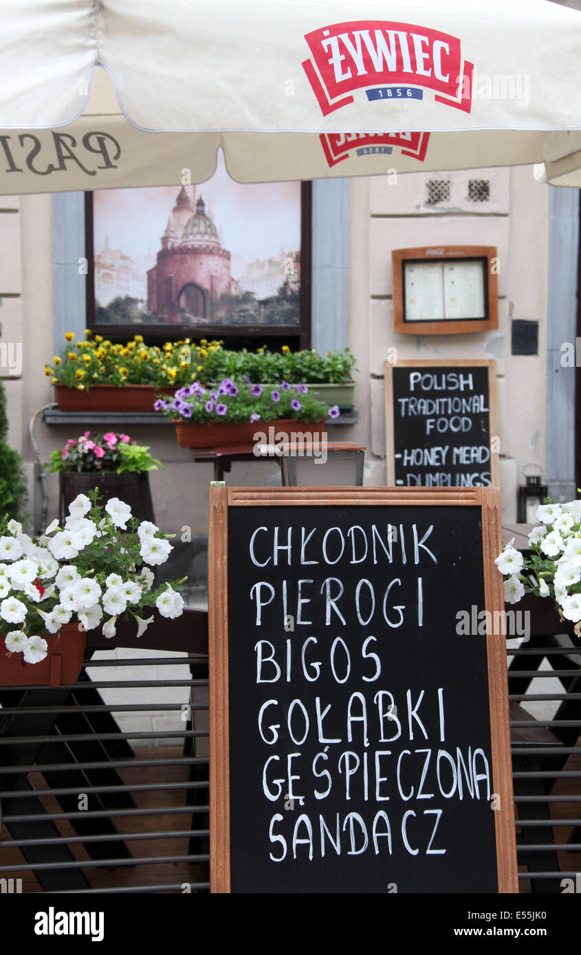 Traditional Polish Restaurant in Warsaw Stock Photo - Alamy