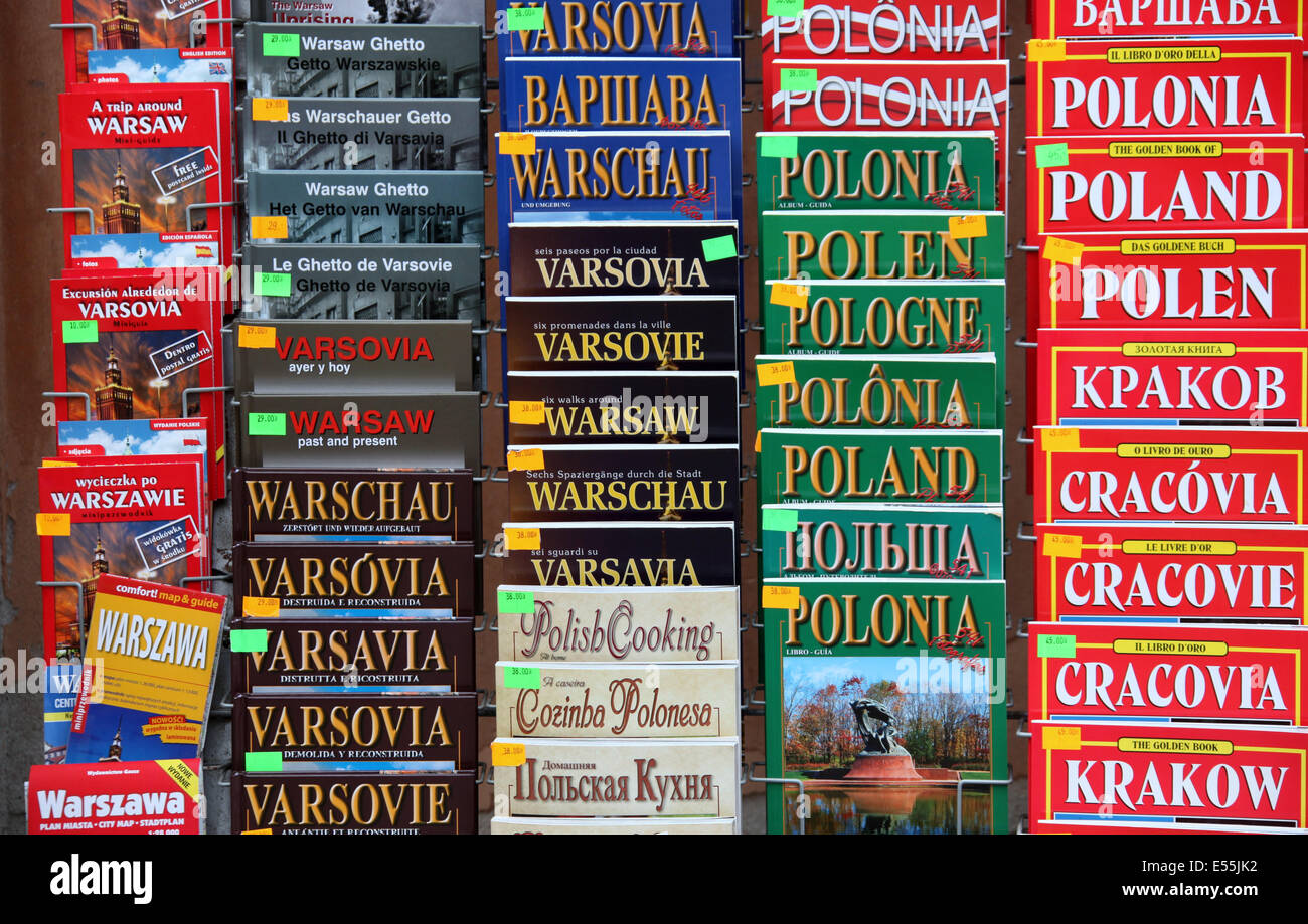 Guide Book Souvenirs of Poland Stock Photo - Alamy