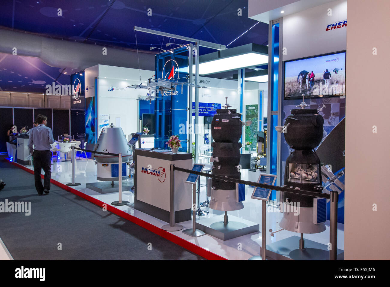 The Space Zone at the 2014 Farnborough International Airshow featured ...