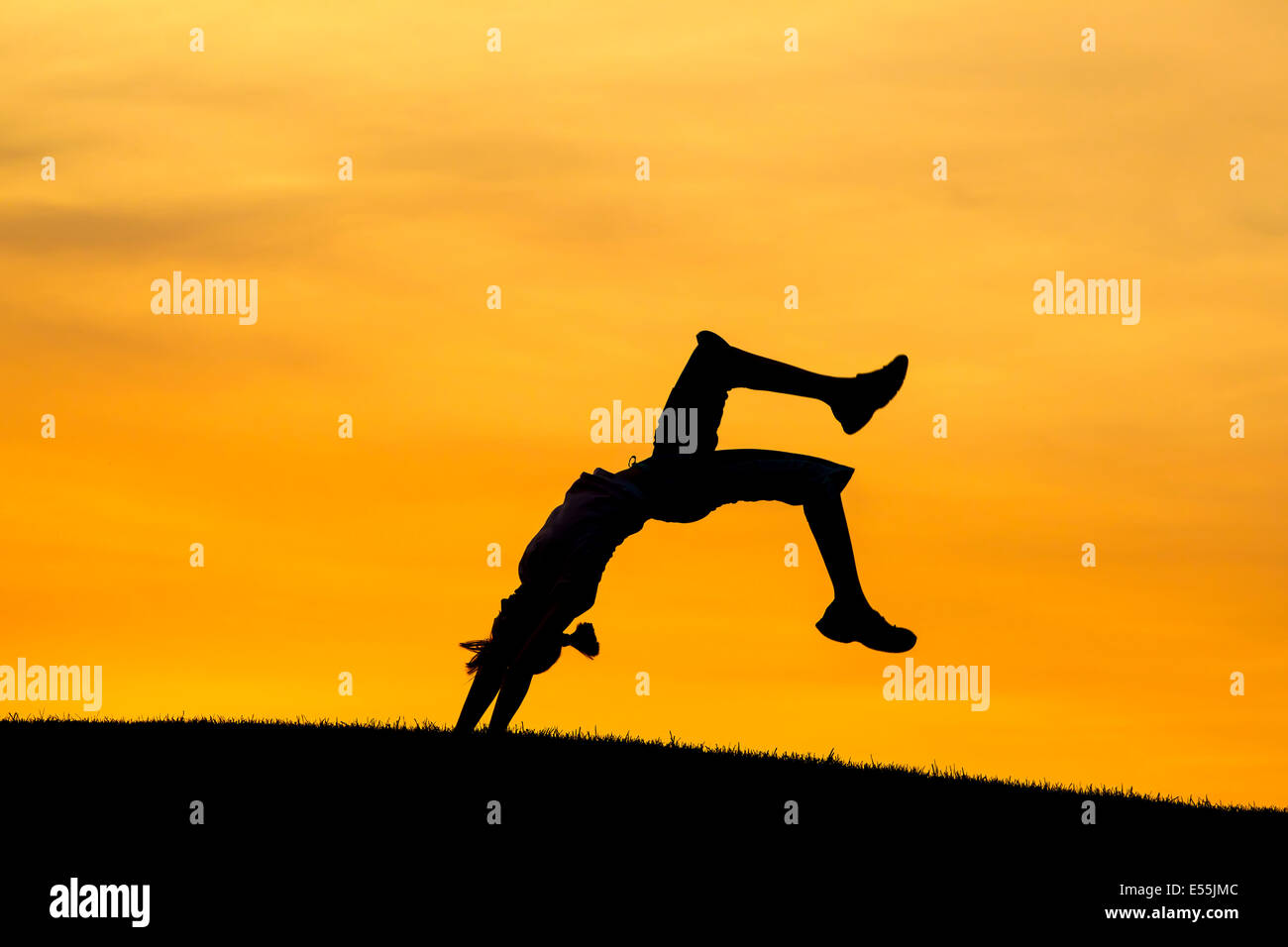 Child, back bend hi-res stock photography and images - Alamy