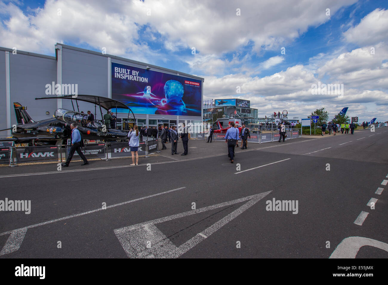 The ZK011 BAE Hawk T.2, displayed at the Farnborough International Air ...