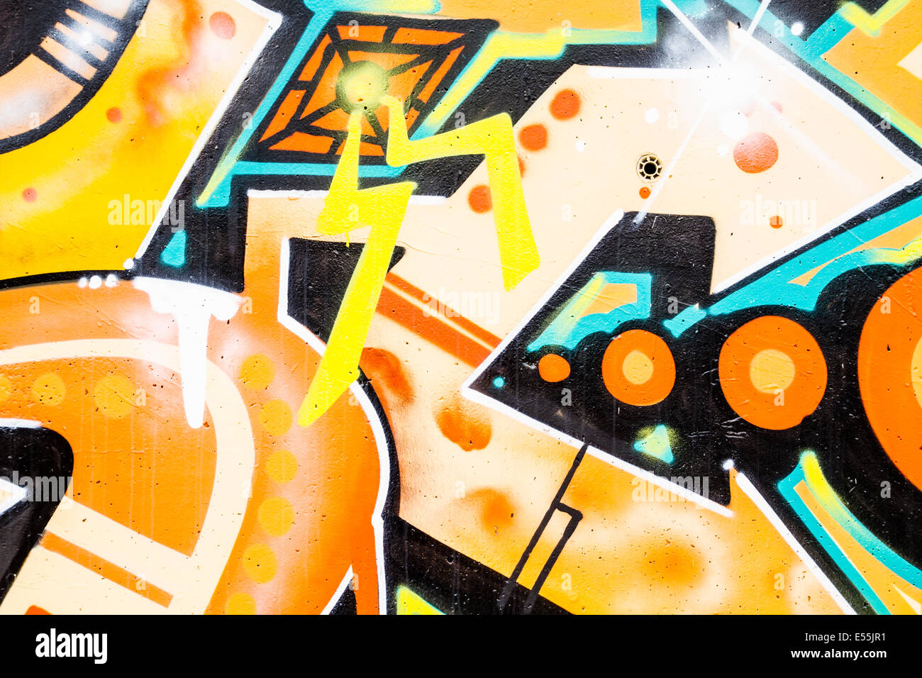 Colorful graffiti, abstract grunge grafiti background over textured ...