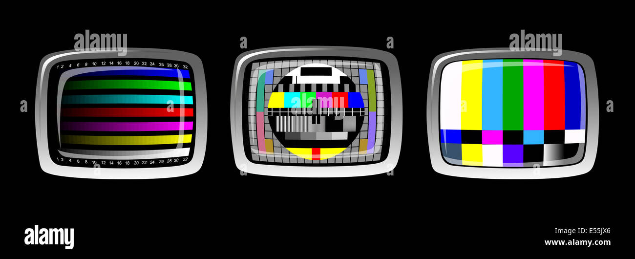 tv - NTSC signal , VECTOR Stock Photo - Alamy