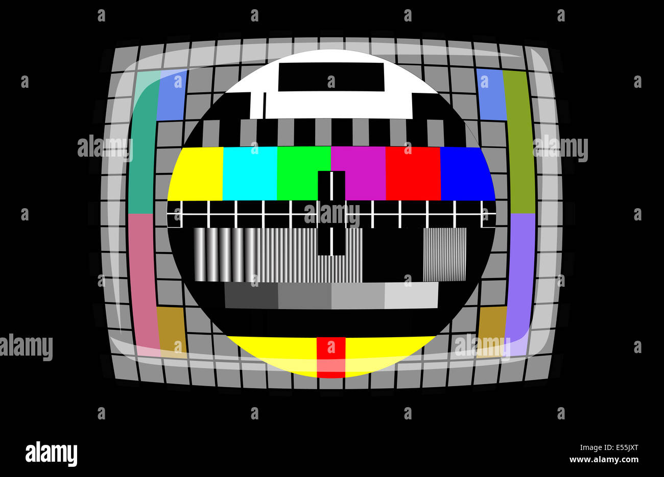 Television Test Pattern Color Bars High Resolution Stock Photography ...