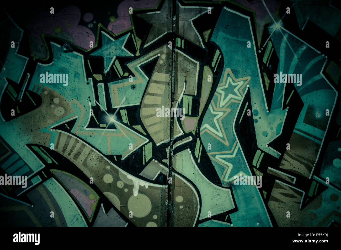 Colorful graffiti, abstract grunge grafiti background over textured ...