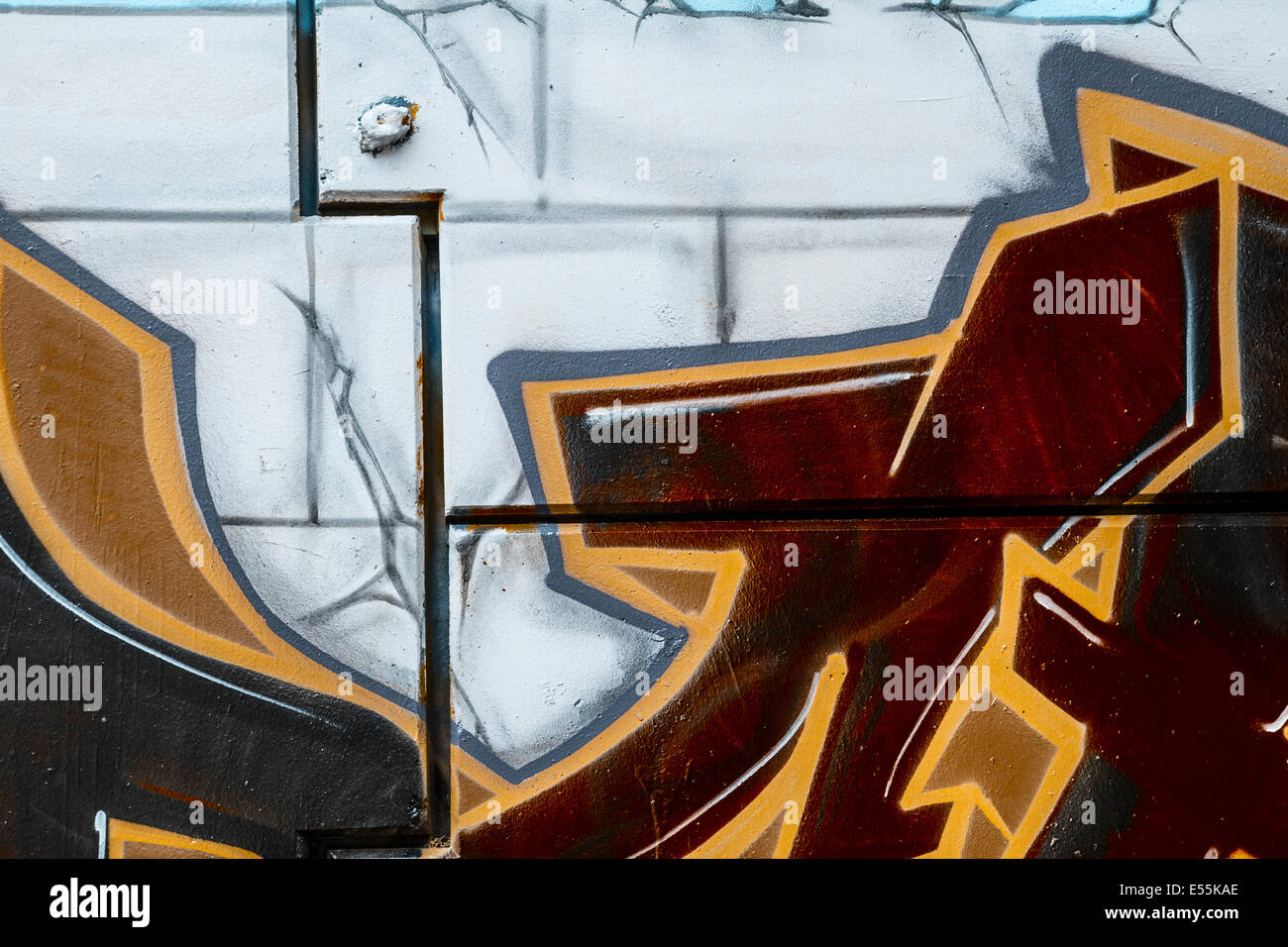Red and golden words art, colorful graffiti, abstract grunge grafiti ...