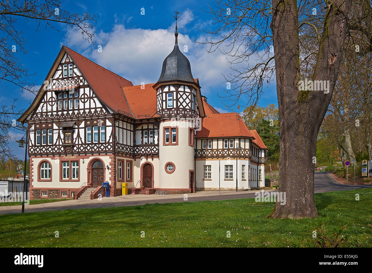 Post office building in Bad Liebenstein, Thuringia, Germany Stock Photo ...