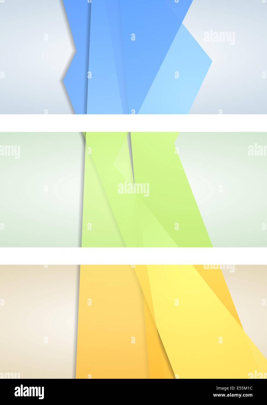 Abstract colorful vector corporate banners Stock Photo - Alamy