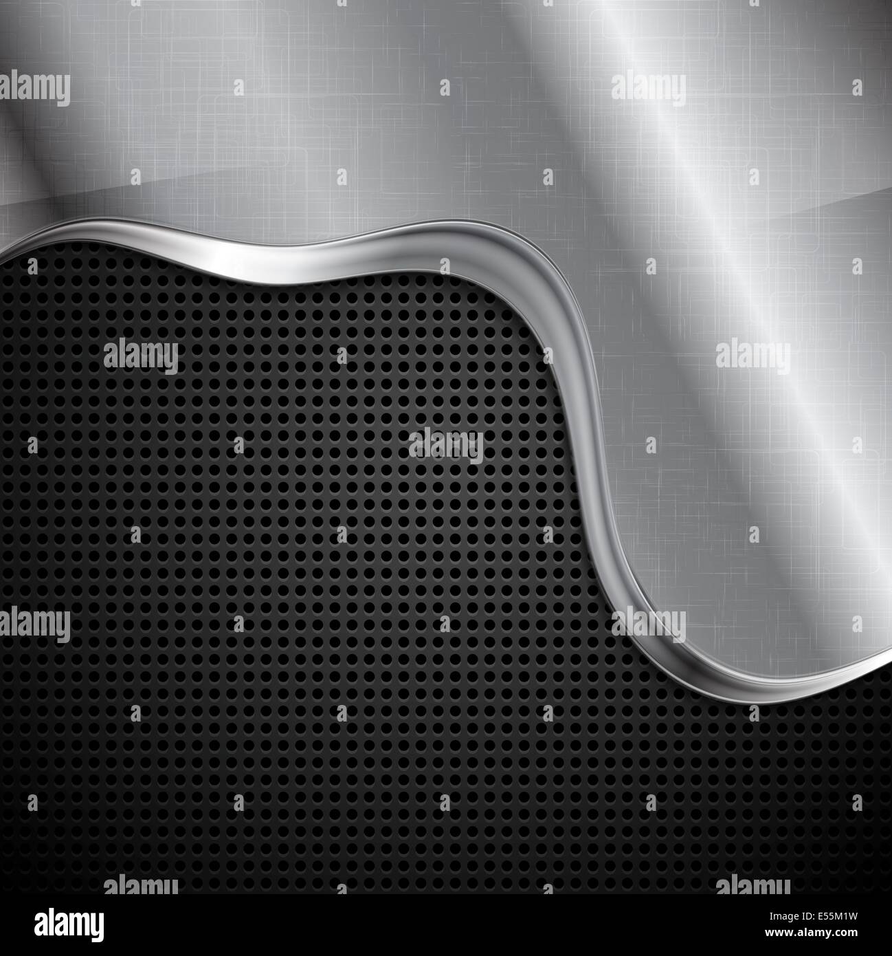 Abstract silver metallic vector background Stock Photo - Alamy