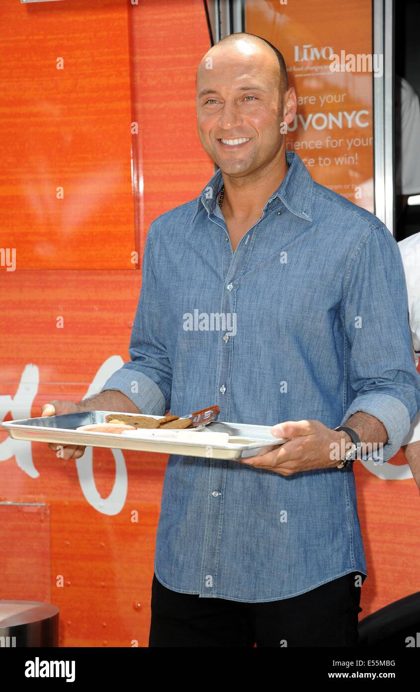 New York, NY, USA. 21st July, 2014. Derek Jeter at a public appearance ...