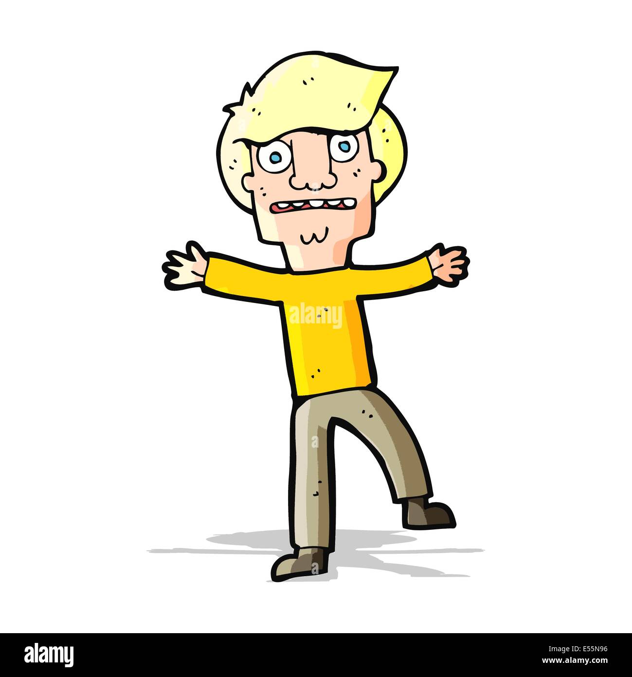 cartoon boy panicking Stock Vector Image & Art - Alamy