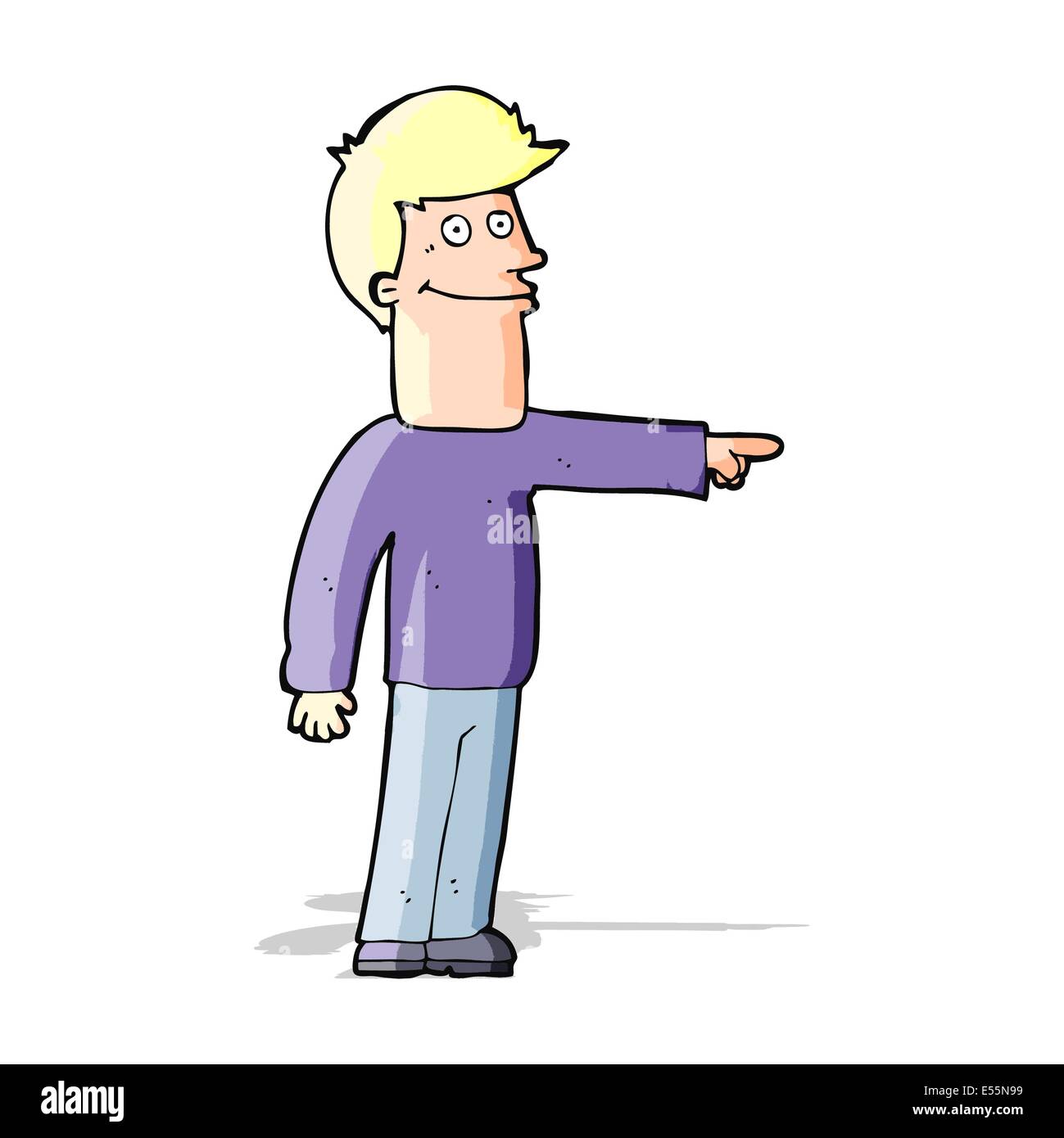 cartoon man pointing Stock Vector Image & Art - Alamy