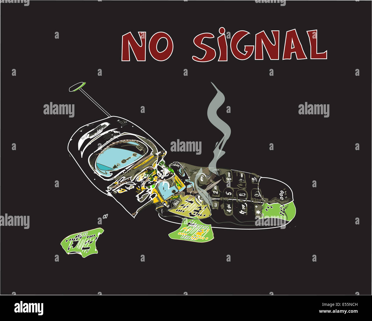 Phone lost signal hi-res stock photography and images - Alamy