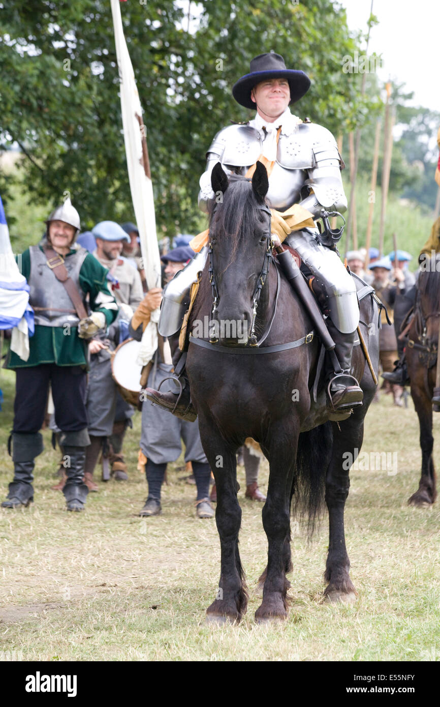 17th century re enactment of the English civil war between the ...