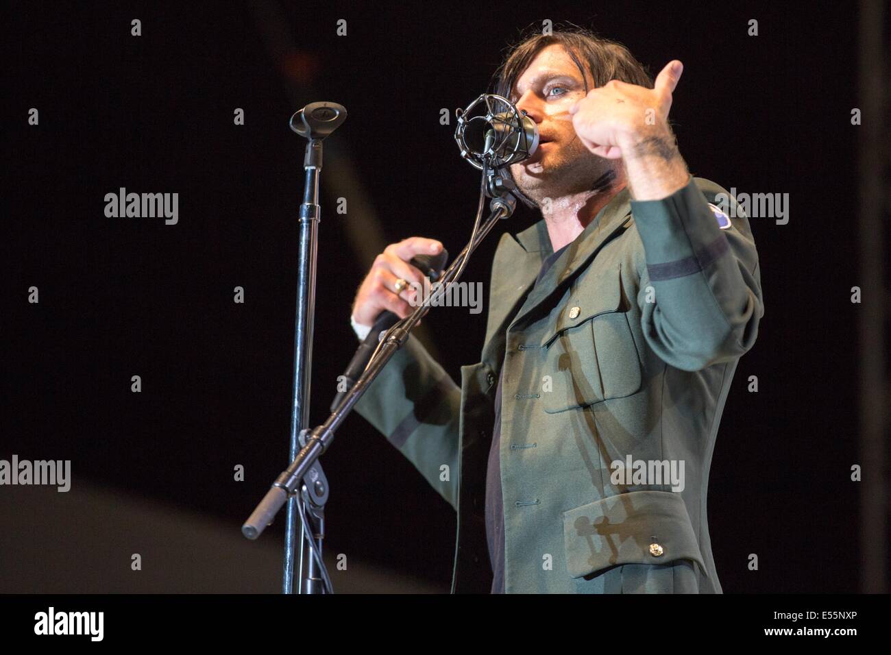 Oshkosh, Wisconsin, USA. 16th July, 2014. Vocalist MATT WALST of the ...