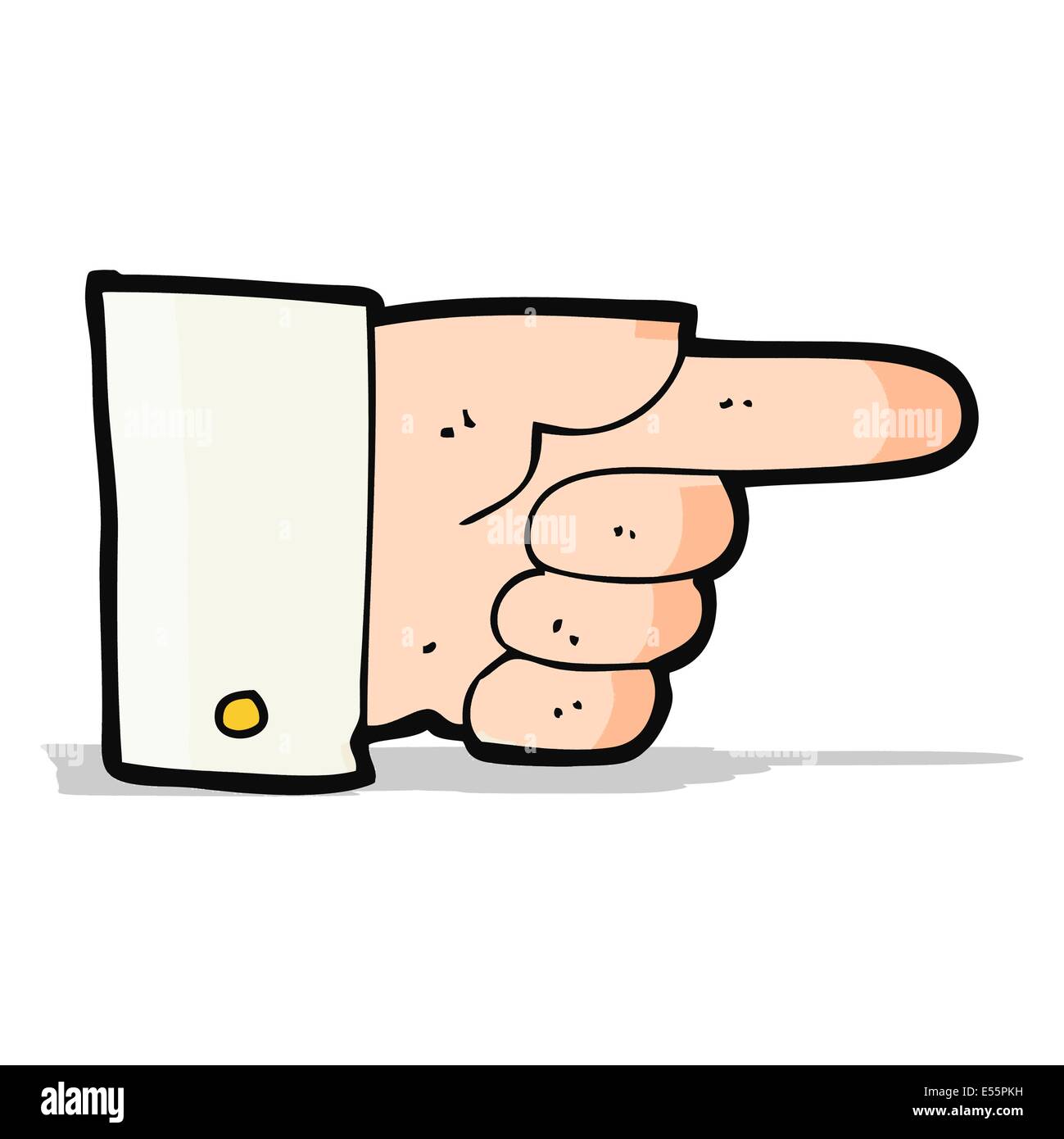 cartoon pointing hand Stock Vector Image & Art - Alamy