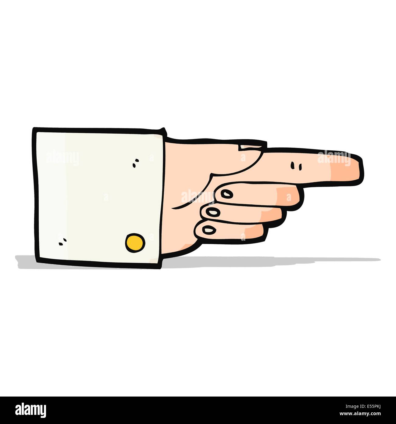 cartoon pointing hand Stock Vector Image & Art - Alamy