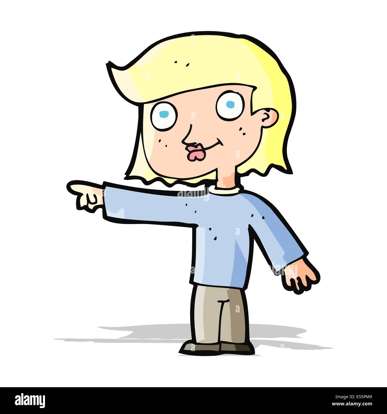 cartoon pointing person Stock Vector Image & Art - Alamy