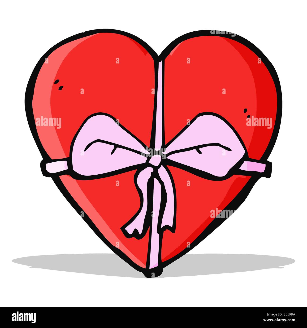 cartoon heart shaped present Stock Vector Image & Art - Alamy