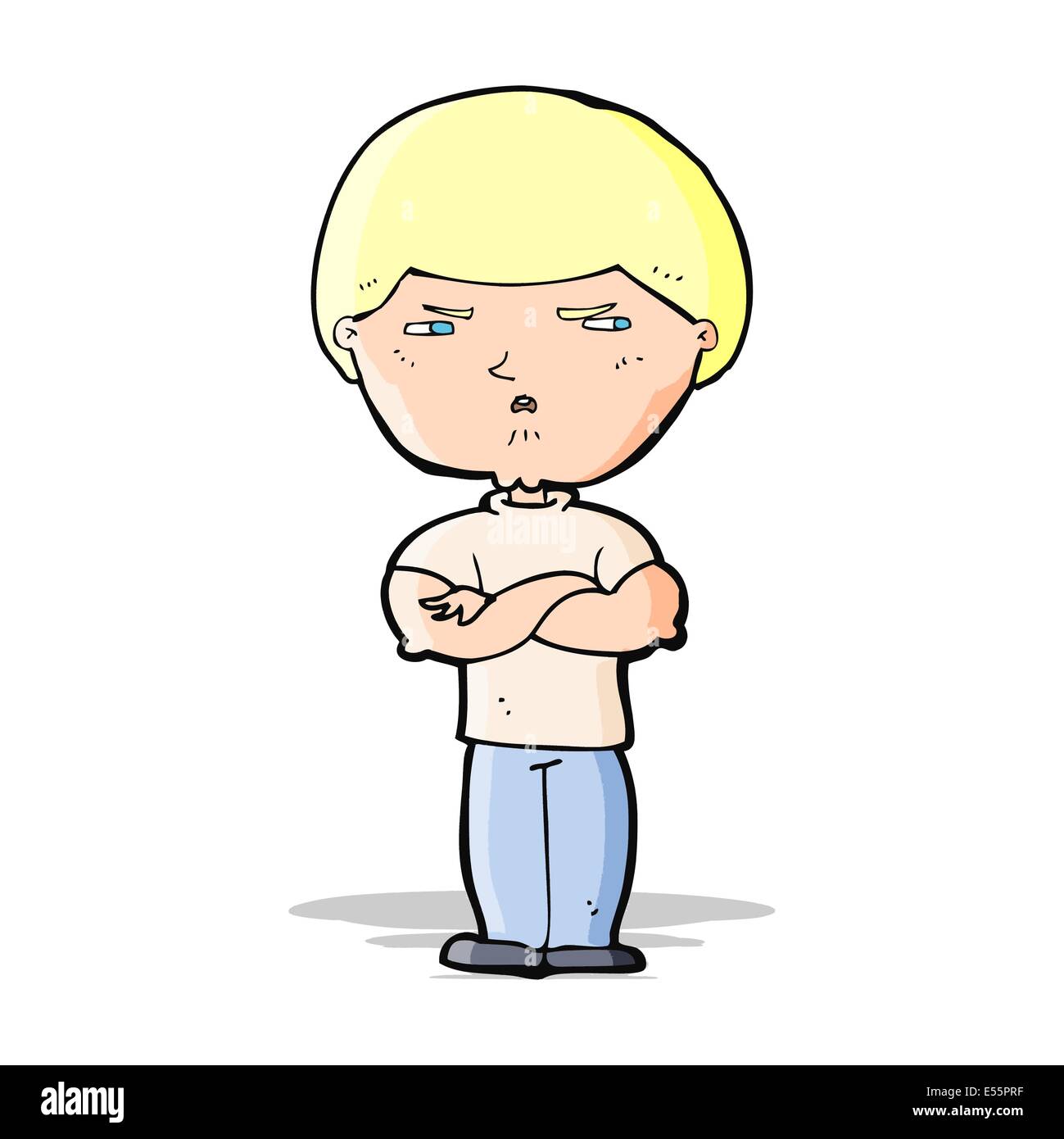 cartoon grumpy man Stock Vector Image & Art - Alamy