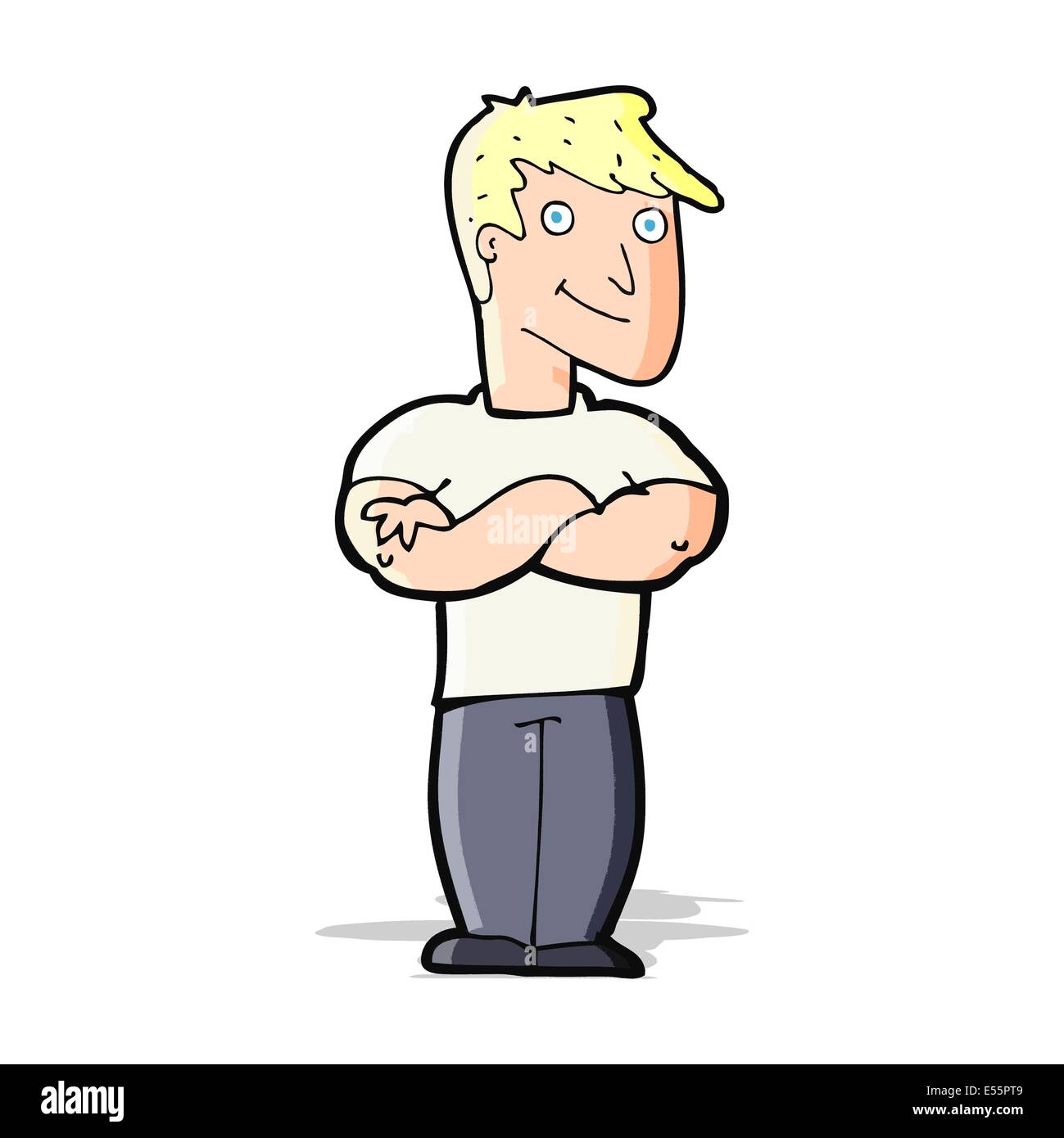 cartoon muscular man Stock Vector Image & Art - Alamy