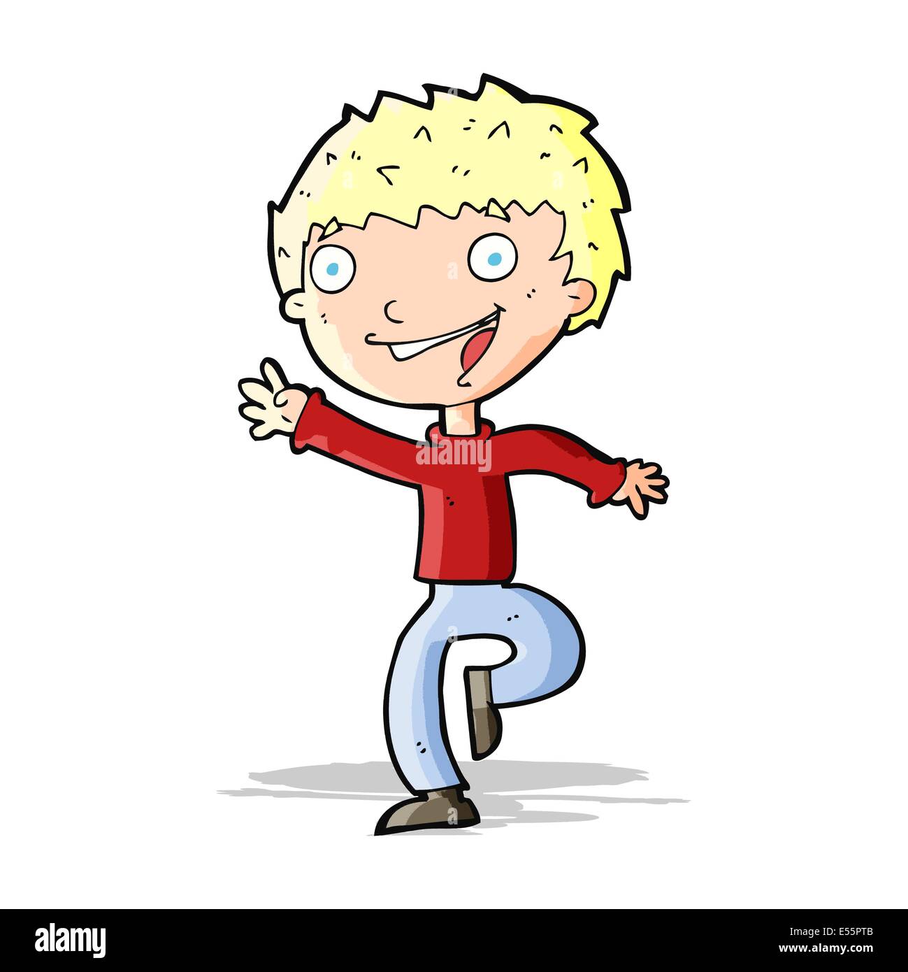 cartoon excited boy Stock Vector Image & Art - Alamy