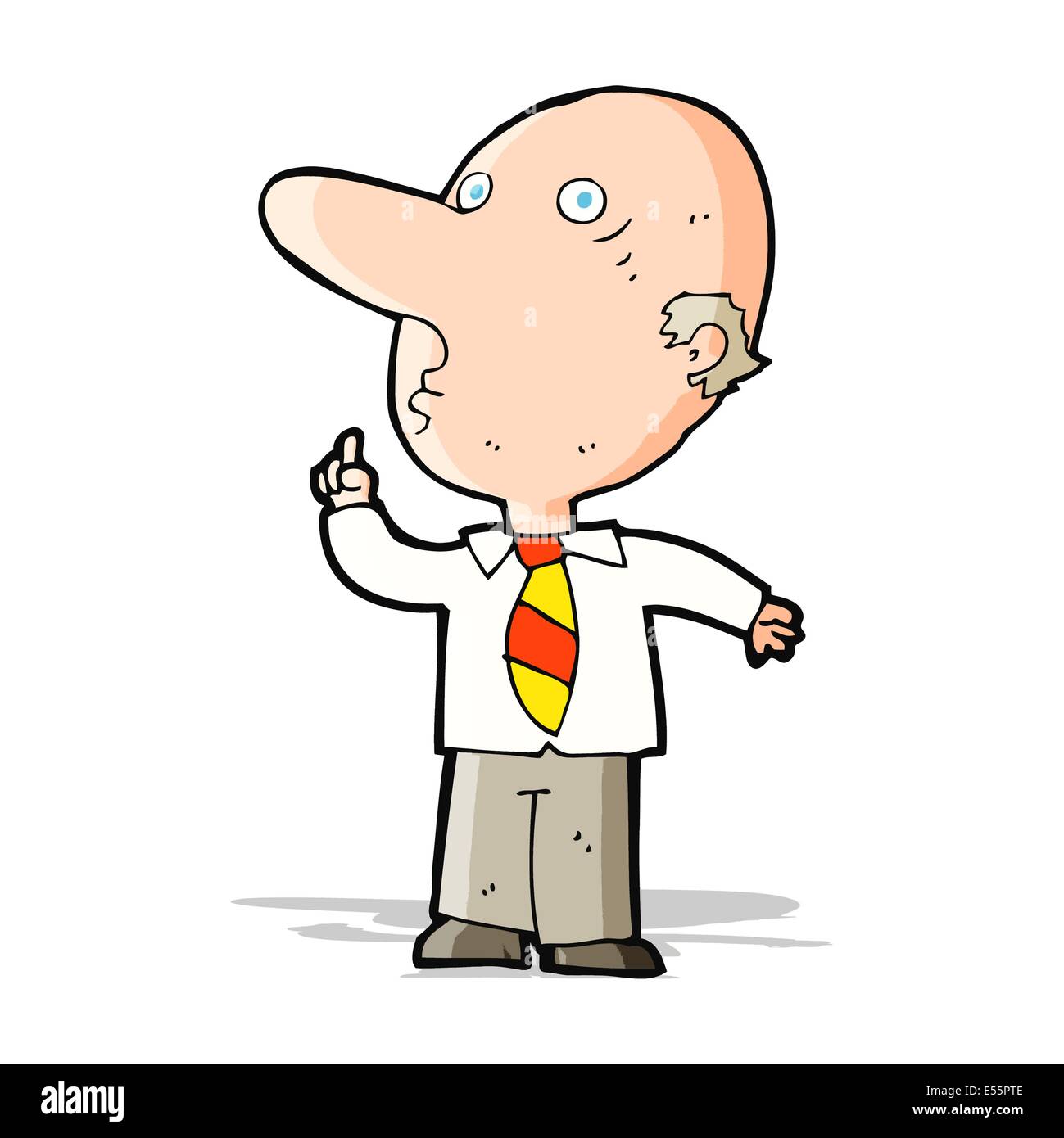 cartoon bald man asking question Stock Vector Image & Art - Alamy