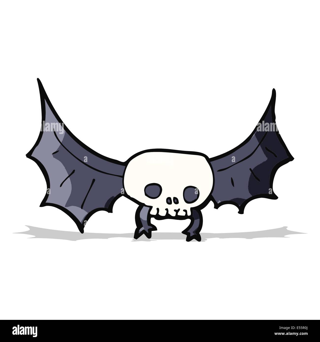 cartoon spooky skull bat Stock Vector Image & Art - Alamy