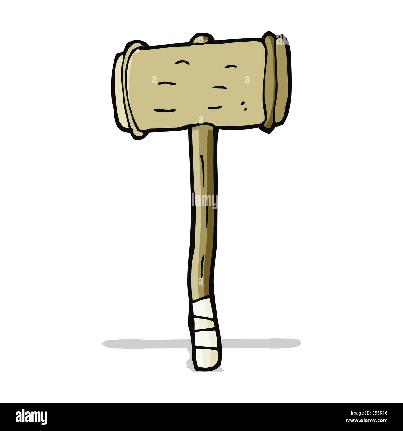 cartoon wooden hammer Stock Vector Image & Art - Alamy